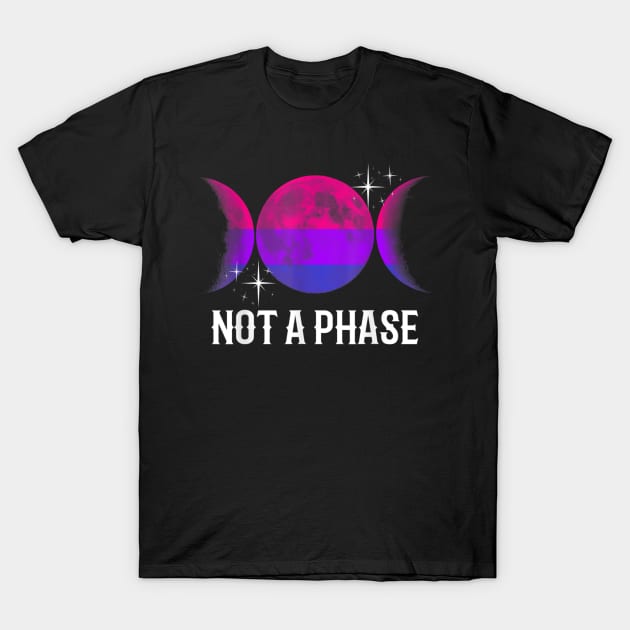 Not A Phase Bisexual Flag Shirt Lgbt Bi Gay Pride Moon Ts Tshirt